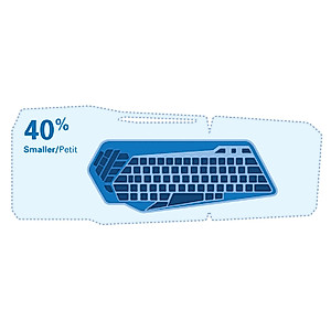 Mad Catz S.T.R.I.K.E.M Wireless Keyboard for Android and Windows Smart Devices, PC, and Mac - Gloss Black