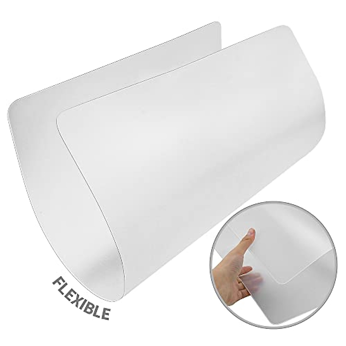 YEXPRESS 15 Pack Plastic Cutting Board Mats, Frosted Clear Flexible Kitchen Cutting Board, Plastic Placemats Table Mats, 17 x 11 Inches