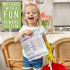1 Little Princess Kids Chore Chart Magnetic & Behavior Chart for Kids at Home, Magnet Reward Chart for Kids, Kids Reward Chart Behavior, My Responsibility Chart for Kids, Star Chart for Kids Behavior