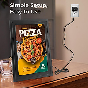 Sungale CPF1068+ Upgraded 10.1" Digital Signage, Faster Hardware, New Frame Design, Auto-Rotate, 16GB, APP Control, Horizontal/Vertical, Wall/Desk Mount, Promote Business, Products, Services, Events