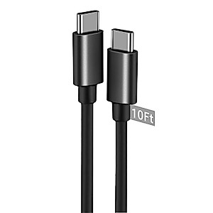 15W USB-C Fast Charger with 10Ft Extra Long 5A USB-C Cable for Kindle Fire Tablets (Designed for use with USB-C Version Fire Tablets and Kindl E-Readers)