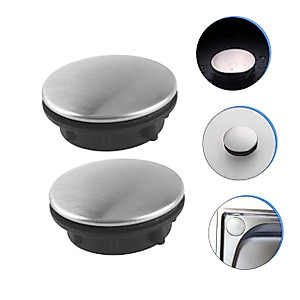Gadpiparty 6 Pcs Faucet Cover Kitchen Sink Cover Hole Sink Grate Sink Blanking Plug Cookie Jar Bathtub Faucet Curtain Pole Ends Bath Taps Sink Plug Accessories Stainless Steel Dish Basin