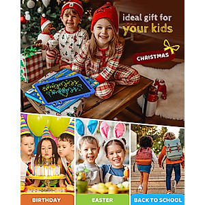 LCD Writing Tablet for Kids, Colorful Toddler Toys Doodle Board, Drawing Tablet, Reusable Electronic Pads Educational and Learning Toy Gift for 3-8 Years Old Boys and Girls