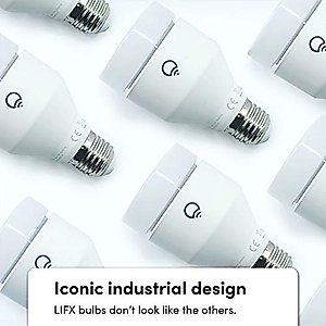 LIFX Color, A19 1100 lumens, Wi-Fi Smart LED Light Bulb, Billions of Colors and Whites, No bridge required, Works with Alexa, Hey Google, HomeKit and Siri, Multicolor