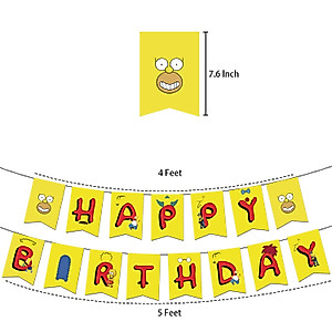 Party Supplies , Birthday Party Set Includes Happy Birthday Banner,Cake Toppers,Birthday Balloons for Kids Birthday Decorations