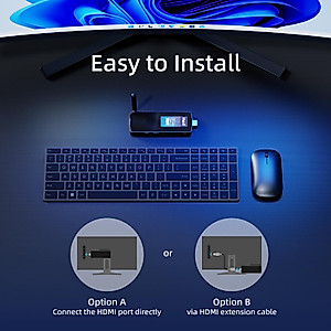 MeLE PCG02 Fanless Mini PC Stick Small Desktop Computer 4GB 128GB