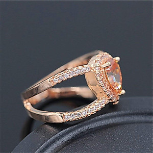 Uloveido Women Specific Hollow Design Rings Size 9 with Rose Gild Color for Wedding Girls Y120-9