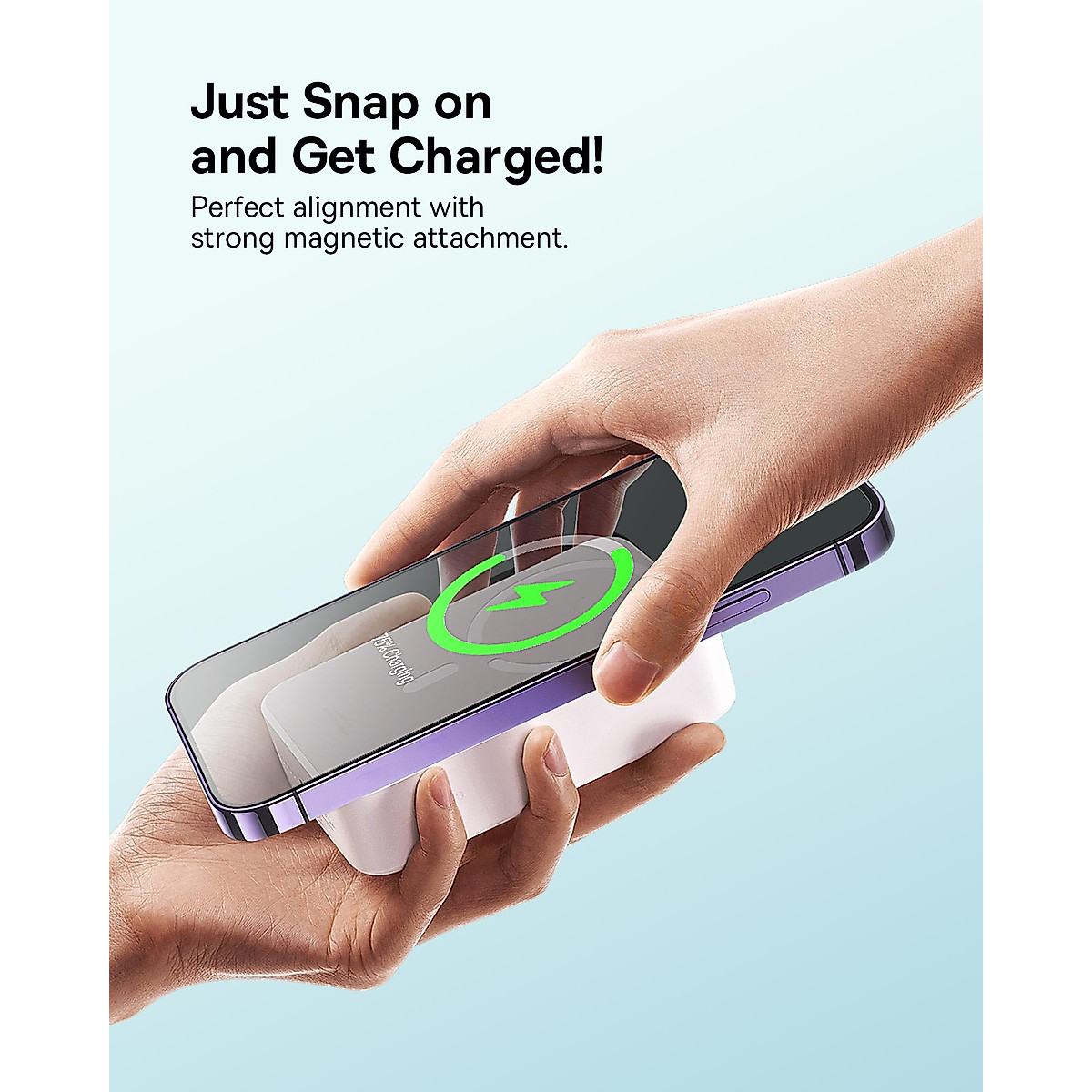 Baseus for MagSafe Battery Pack 20000mAh,PD 20W Portable Charger Power Bank,Wireless Magnetic Power Bank Fast Charging with USB-C Cable, for iPhone 14/13/12 Series and AirPods 3/2/Pro,White