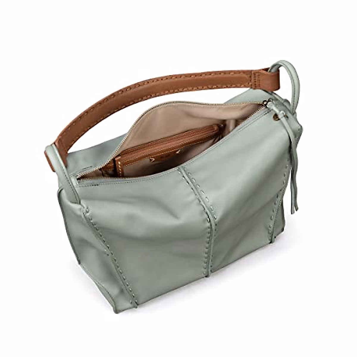 The Sak Los Feliz Hobo in Leather, Lined, Roomy Shoulder Purse, Meadow