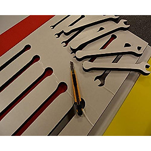 5S TOOL BOX SHADOW FOAM ORGANIZERS ( 2 COLOR) FITS CRAFTSMAN MODEL# 112225 TOP BOX (10.75" x 18.125", Black Top/Red Bottom)