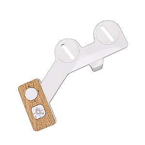 Toilet Bidet Attachment with 7/8 Copper Tee, Wood Grain Button, Double Nozzle Bidet Attachment, Sanitary and Women's Laundry