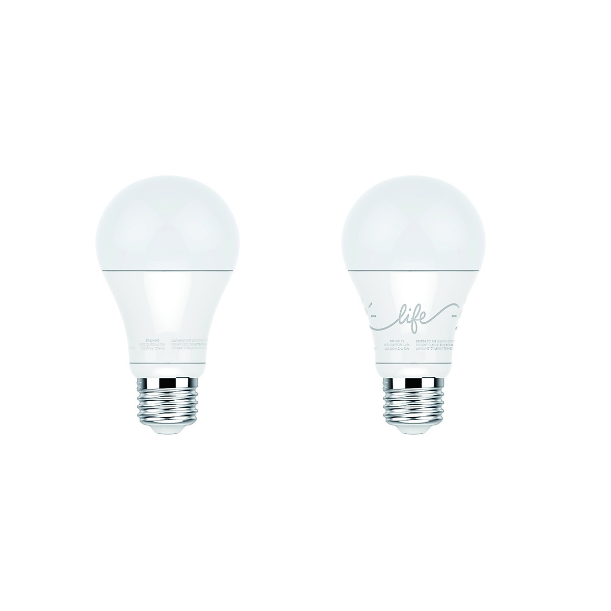 C by GE A19 C-Life Smart LED Light Bulb by GE Lighting, 2-Pack, Works with Alexa