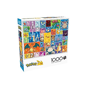 Buffalo Games - Pokemon - Frames - 1000 Piece Jigsaw Puzzle for Adults Challenging Puzzle Perfect for Game Nights - 1000 Piece Finished Size is 26.75 x 19.75, Large
