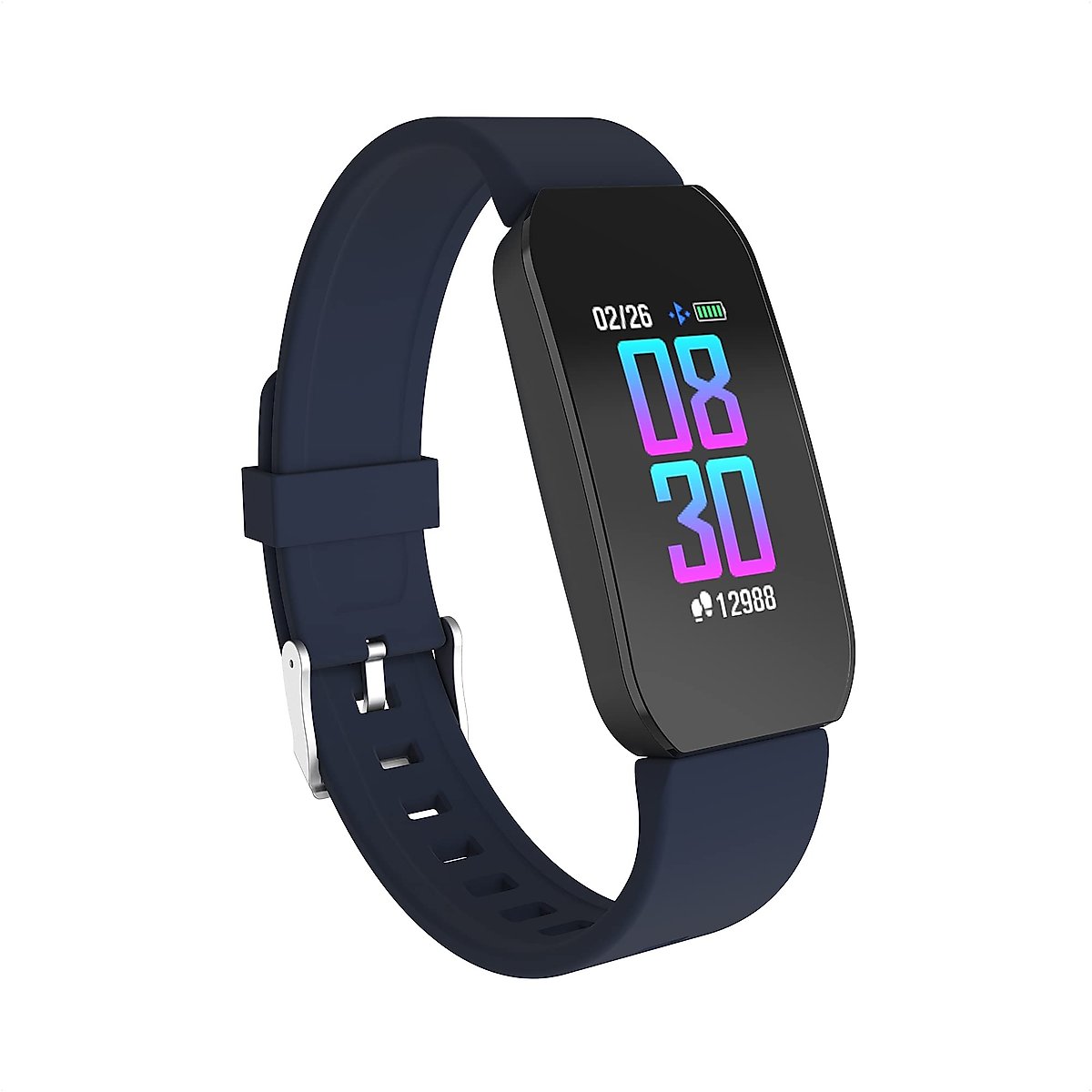 Itech Active Smartwatch Fitness Tracker, Heart Rate, Step Counter, Sleep Monitor, Notifications, Waterproof for Men, Compatible with iPhone and Android