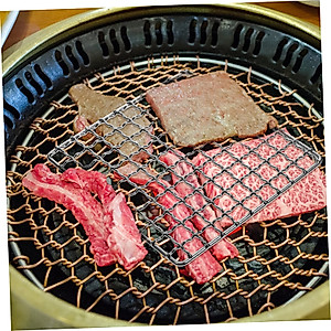 Parliky 1 Set Grill Grid Camping Accessories Grilling Accessories Barbecue Accessories Professional Baking Net Outdoor Accessory Outdoor Supply Stainless Grill Mesh Grid Mesh