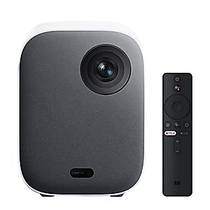Xiaomi Mi Smart Home Compact Projector, Android TV Compatible with Remote Control, Screen Size 60"-120", 1080P Full HD, HDR10 Decoding, 500 ANSI Lumen, with Dolby Audio Decoding