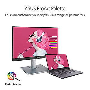 ASUS ProArt Display PA247CV 23.8 inch Monitor – IPS, Full HD (1920 x 1080), 100% sRGB, 100% Rec. 709, Color Accuracy ΔE < 2, Calman Verified, USB-C, Compatible With Laptop & Mac Monitor,BLACK