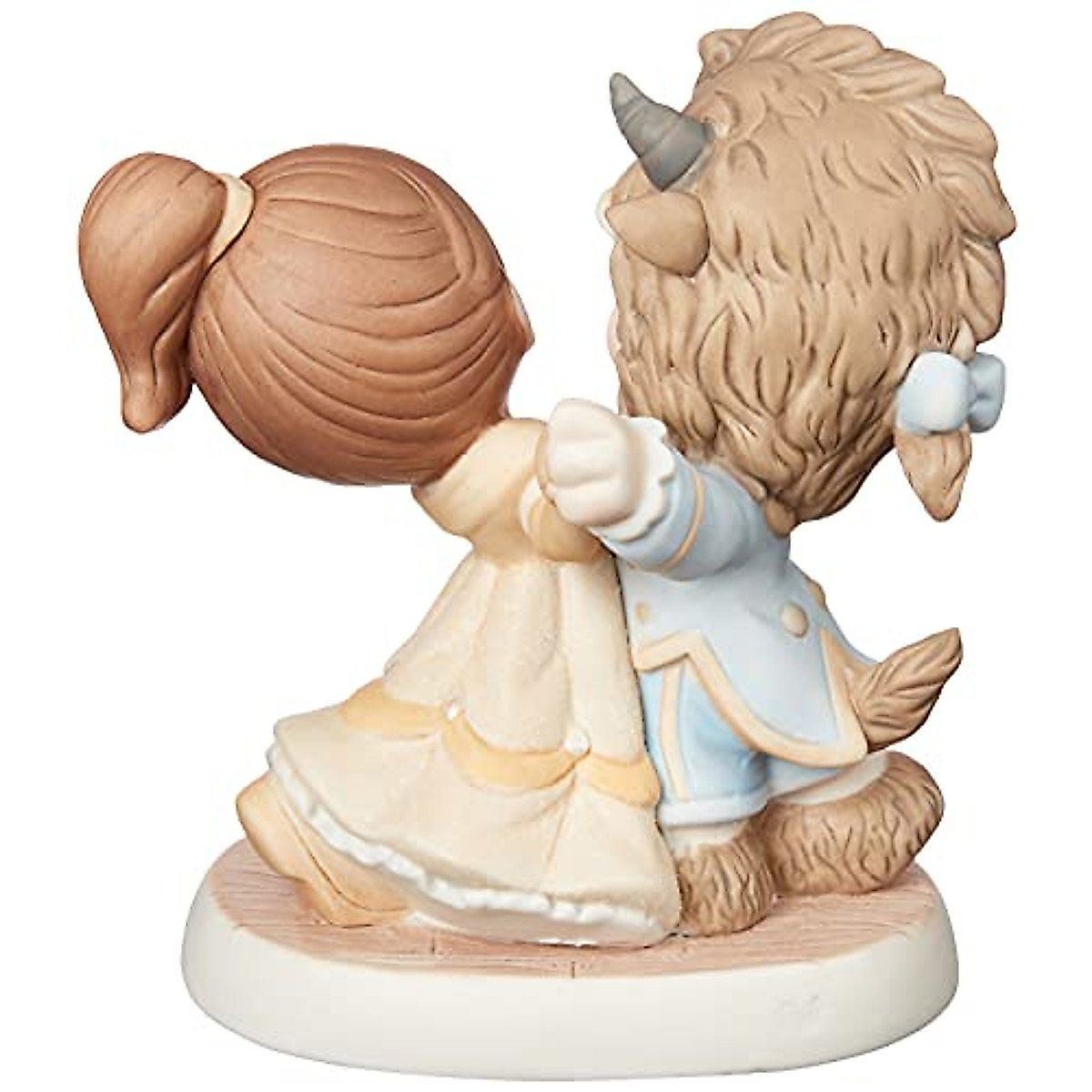 Precious Moments, Disney Showcase Collection, You Are My Fairy Tale Come True, Beauty And The Beast, Bisque Porcelain Figurine, 161013 , Brown