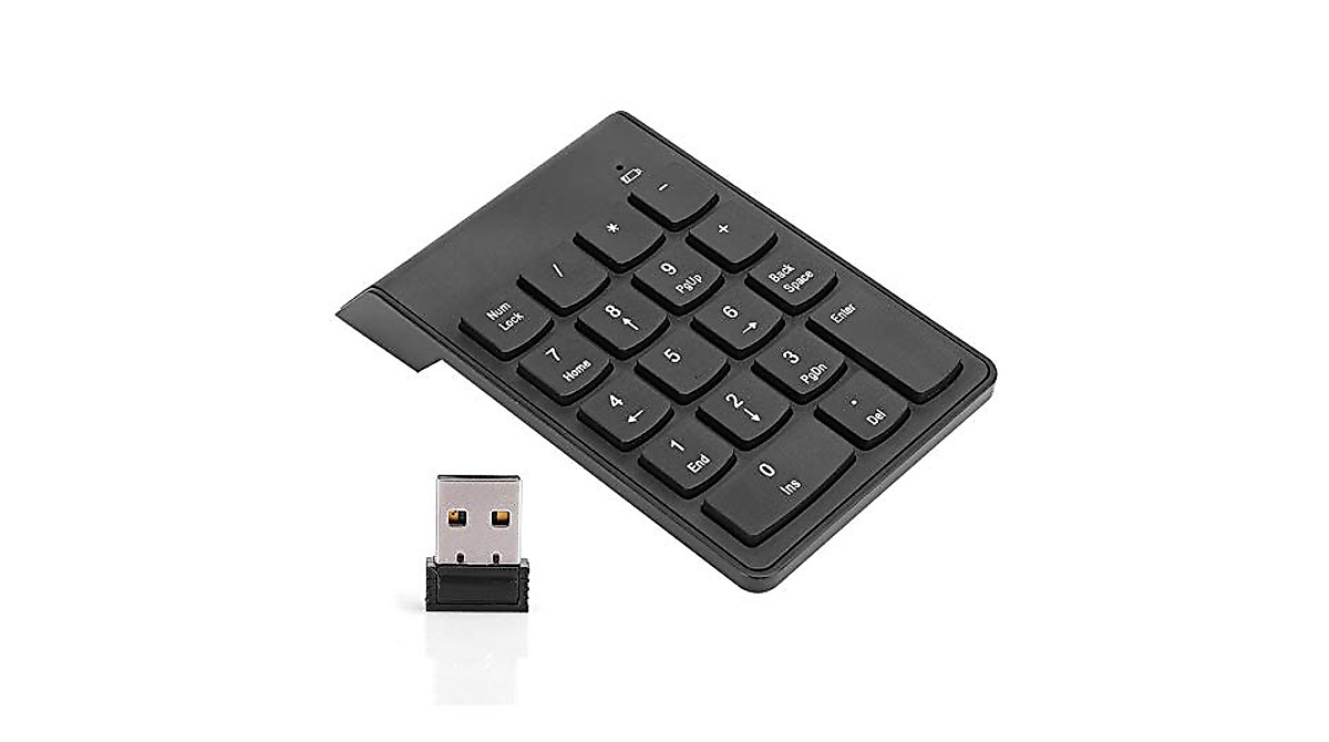Mini Wireless Numeric Keypad - Silent & Stylish