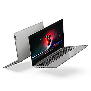 Lenovo IdeaPad 3 Laptop, 15.6" FHD Display,Intel i3-1115G4 Processor, 8GB RAM, 256GB SSD, Webcam, HDMI, SD Card Reader, Fingerprint Reader, Dolby Audio, Wi-Fi, Windows 11 Home, Platinum Grey