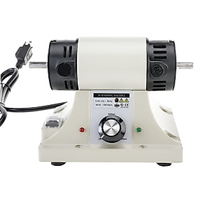 LuckyHigh Leather Polisher Sander 350W Leather Edge Grinding Machine 0-8000RPM Leather Burnishing Machine with Rosewood Grinding Head Sanding Sleeves