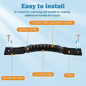 Shewmanzi Apparel Kayak Carry Handles,1 Pair Worldwood Durable Canoe Boat Handle Replacement Accessory Kit for Kayaks Suitcase Luggage