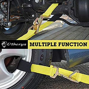 Otherya Compatible with Axle Tie Down Combo Strap -10,000lb Guaranteed Break Strength