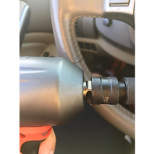 Milwaukee 48-03-4410 Shockwave 1/2-Inch Square by 1/4-Inch Hex Adapter, 3 Pack