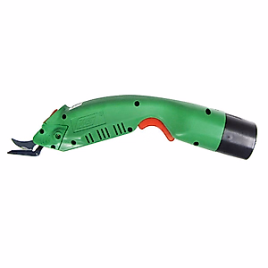 MXBAOHENG WBT-2 Cordless Electric Scissors for Cutting Fabric/Carpet/Sponge/Paperboard Rechargeable Shears Cutter w/ 2 Blades