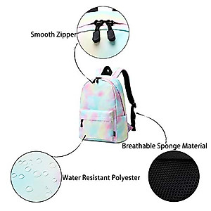 abshoo Lightweight Water Resistant Tie Dye Backpacks For Teen Girls Women School Bookbags (Tie Dye)