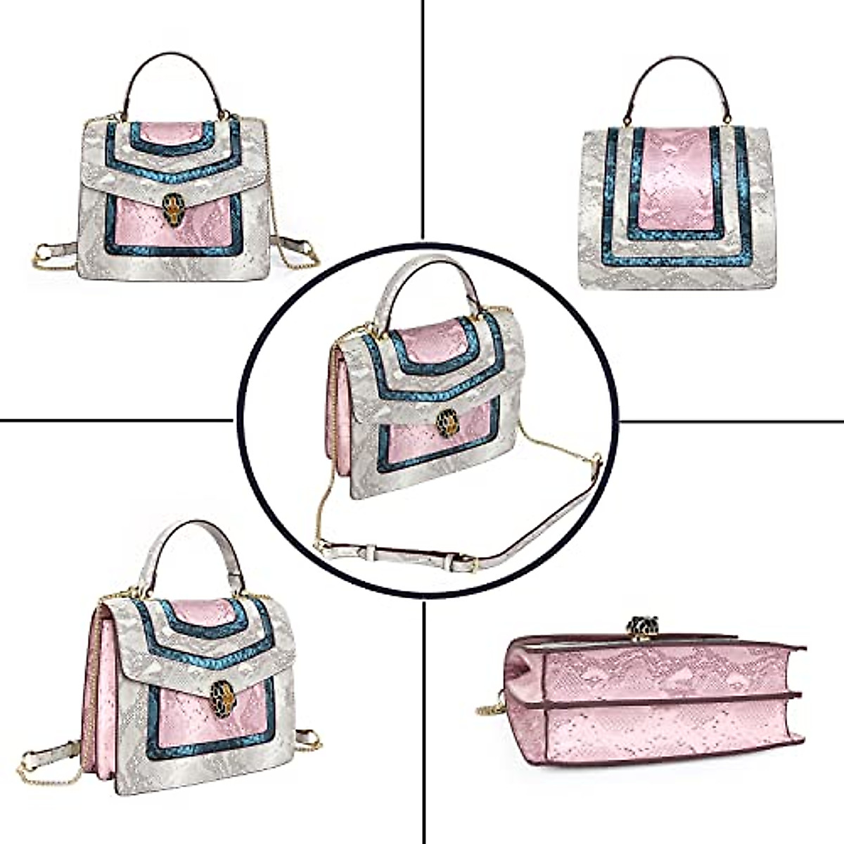 Mini Handbag Crossbody Bags for Women Trendy Mini Handbags for Women Small Handbags for Women Trendy Leather Fashion Top Handle Satchel Shoulder Crossbody Totes Bag