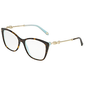 Tiffany & Co. TF2160B - 8134 Eyeglass Frame HAVANA/BLUE w/Clear Demo 54mm