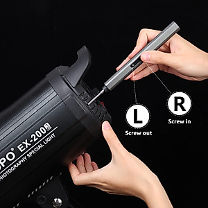 EFFTO Precision Mini Electric Screwdriver Set, 200RPM Load Free and 48 S2 Alloy Steel Bits, Aluminum Storage Case Packing, Portable Repair Tool Kit for Electronic Devices