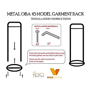 VEGAINDOOR Clothing Racks For Hanging Clothes,Garment Rack,Metal Strong Heavy Duty Hanging Clothes Rack for Small Spaces and Rooms,Metal Clothes Rail,Portable Clothes Rack,Gold