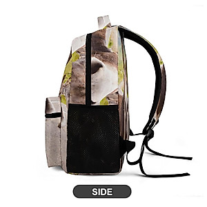 Niapessel Kids Backpack for School, Funny Donkey Pattern Students Bookbags School Bags Girls Boys