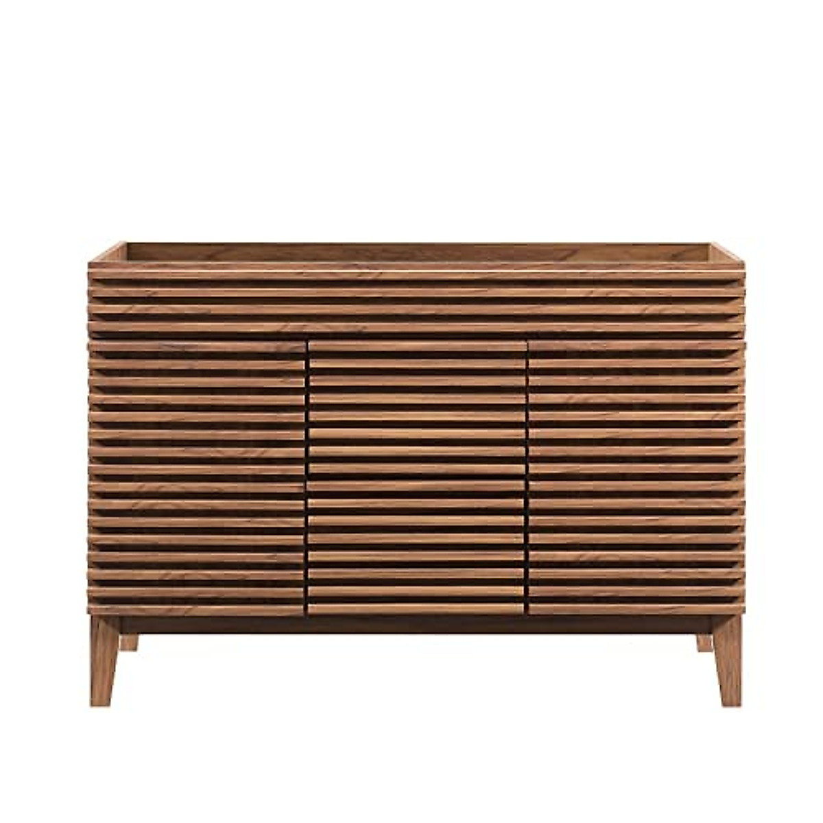 Modway Render 48" Double Sink Compatible (Not Included) Bathroom Vanity Cabinet in Walnut