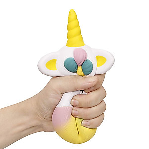 Anboor 4.5 Inches Squishies Unicorn Donut Kawaii Soft Slow Rising Scented Doughnut Squishies Stress Relief Kid Toys