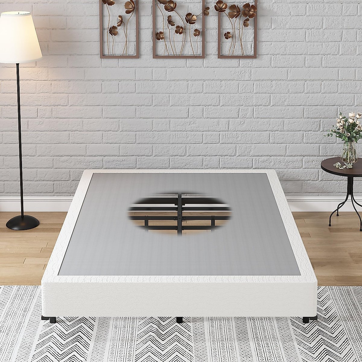 FMDMR Full Size Box Spring with Fabric Cover Set,7 Inch High Profile Full Box Spring with 3000lbs Max Weight Capacity, Durable Mattress Foundation Easy Assembly, Non-Slip, Noise Free