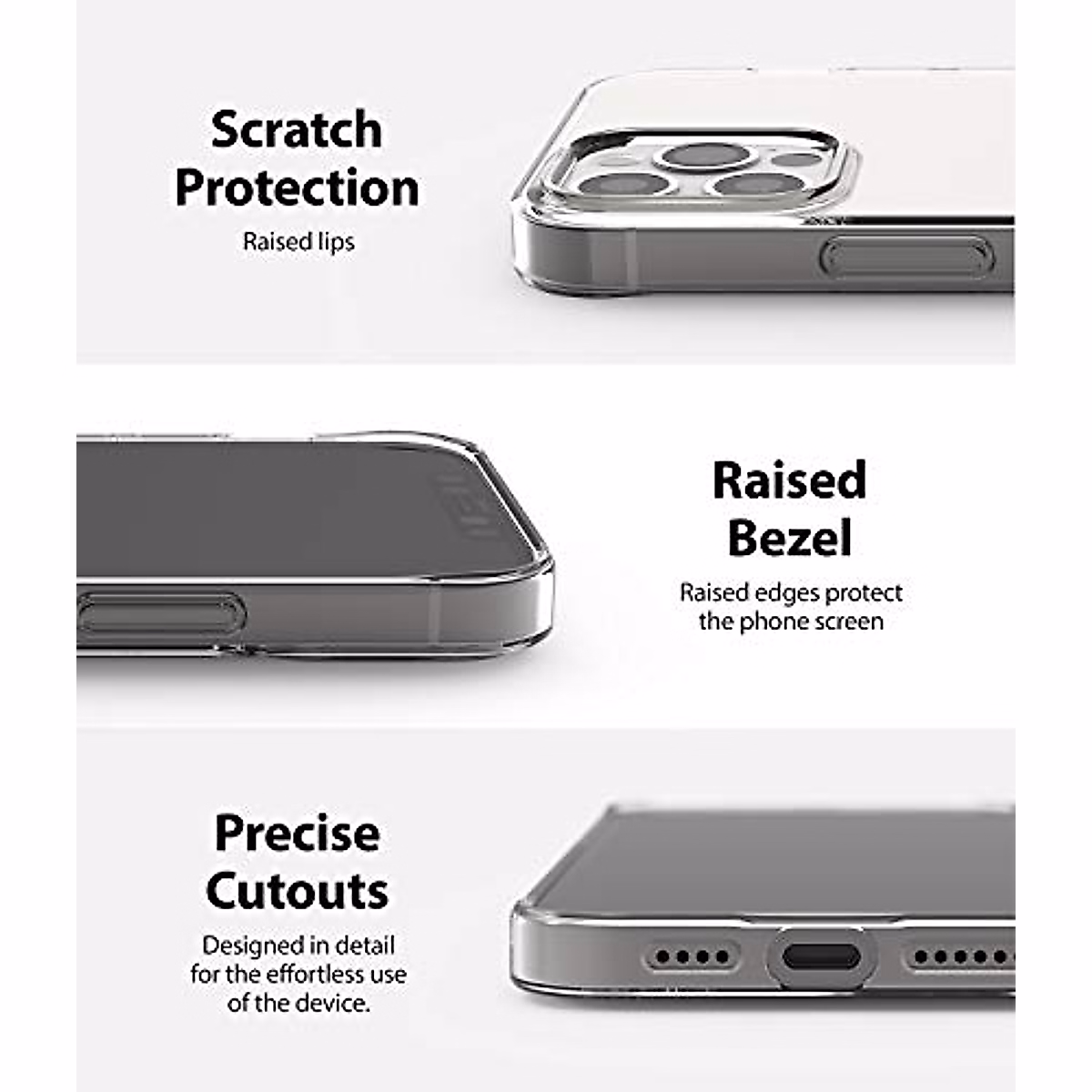 Ringke Air Shoulder Strap Compatible with iPhone 12 Pro Max Case, Crossbody Necklace Lanyard with Clear TPU Silicone Phone Cover for 6.7-inch (2020) - Clear