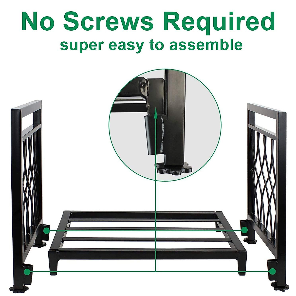 Firewood Rack Indoor Fireplace Log Holder Outdoor Wood Storage Log Rack Decorative Heavy Duty Steel Firewood Carrier Stove Bracket Stacking Rack - Fireplace, Stove and Fire Pit (Line)