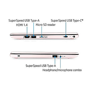 2021 HP Stream 11.6" HD Laptop Computer, Intel Celeron N4000 Processor, 4GB RAM, 64GB eMMC , 1-Year Office 365, Webcam, Intel UHD Graphics 600, Bluetooth, Windows 10 S, Pink, 32GB SnowBell USB Card