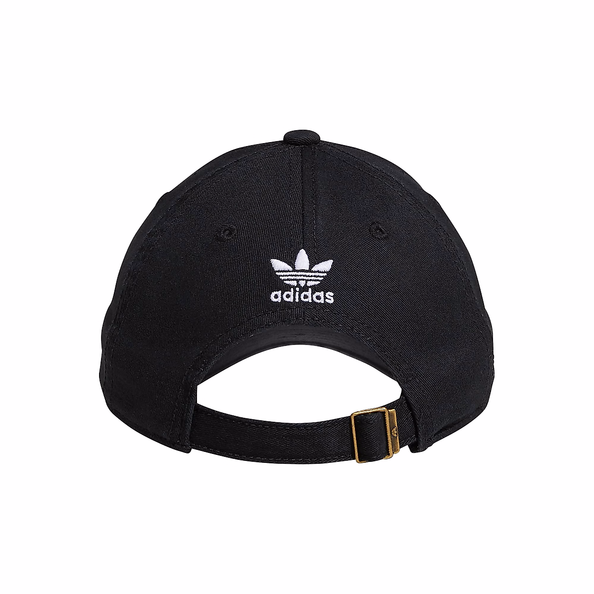 adidas Originals Women's Relaxed Fit Adjustable Strapback Cap, Black/White, One Size