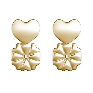 Magic Bax Earring Lifters - 2 Pairs of Adjustable Hypoallergenic Earring Lifts (1 Pair of Sterling Silver Plated and 1 Pair of 18K Gold Plated) As Seen on TV