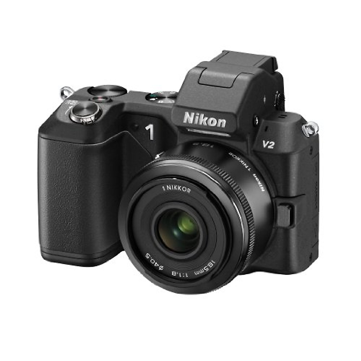 Nikon DSLR Nikon 1 V2 Double lens kit Black N1V2WLKBK - International Version (No Warranty)