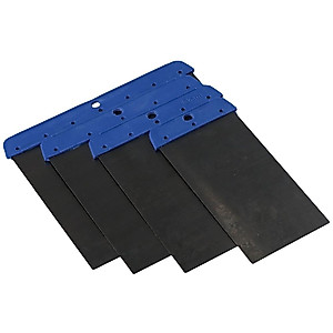 Urjumpea 4-Piece Stainless Steel Spackle Putty Multipurpose Use Knives Metal Scraper for Wall Decoration Hand Tools