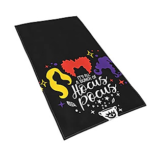 SUPLUCHOM Hand Towel Sanderson Sisters Halloween Hocus Pocus for Bathroom Kitchen Microfiber Fingertip Bath Towels 16 x 27.5 Inch Soft Decorative Home Hotel Gym Laundry Room