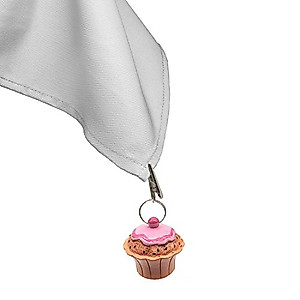 KEISSCO Cup Cake Tablecloth Weights Cute Table Clip Clamps Table Cover Weights for Outdoor Garden Party Picnic, Set of 4