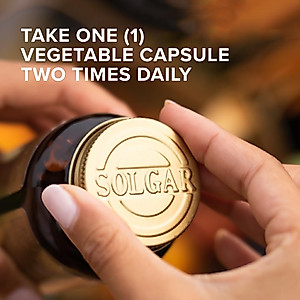 SOLGAR Glycine 500 mg - 100 Vegetable Capsules - Non-GMO, Vegan, Gluten Free, Dairy Free, Kosher - 100 Servings