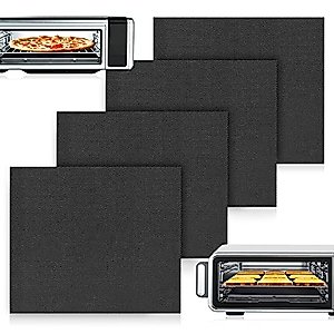 Palksky Air Fryer Oven Liners 4 PCS Compatible with Ninja Foodi SP101 SP201 SP301, Non-Stick Air Fryer Toaster Oven Mat(14 * 12inch) Reusable Microwave Bottom of Gas & Electric Oven Baking Mat