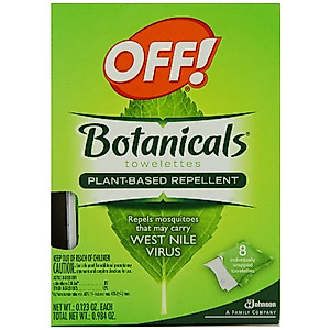 OFF! Botanical Towelettes Plant Based Repellent,8 Towelette.